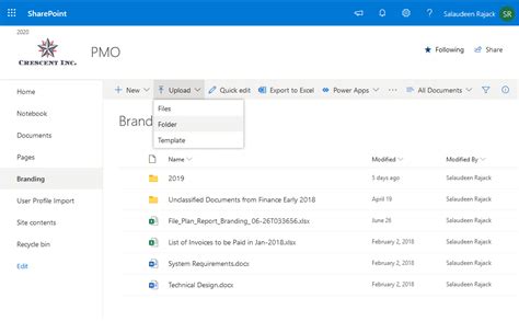 How Do I Upload An Entire Folder To Sharepoint