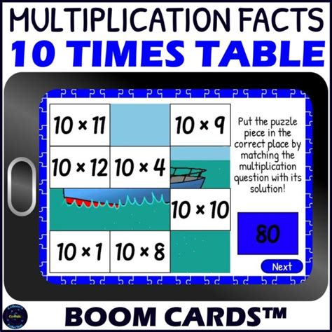 Multiplication Facts Practice 10 Times Table Made By Teachers