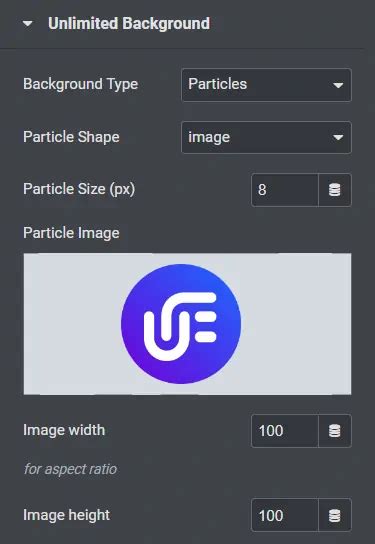 Particles Background Widget For Elementor