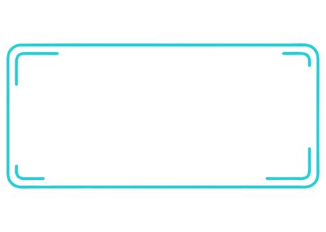 Stylized Rectangular Outline Vector Borders Rectangular Border