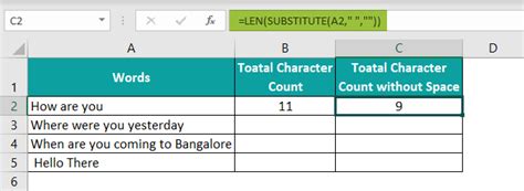 Word Count In Excel Step By Step Formula With Examples
