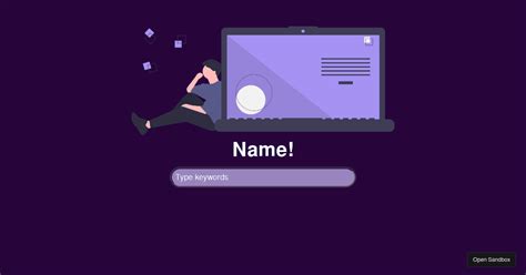 Nameit Codesandbox