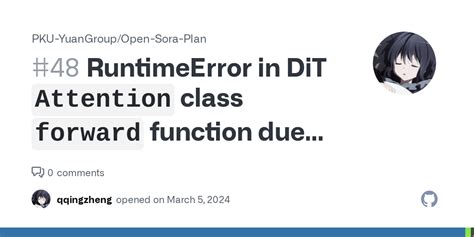 runtimeerror in dit `attention` class `forward` function due to