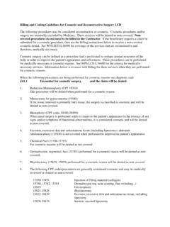 Billing And Coding Guidelines For Cosmetic And Billing And Coding Guidelines For Cosmetic