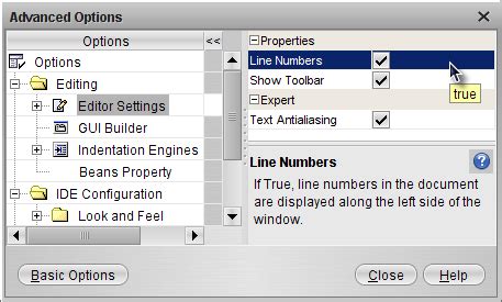 Enable Line Numbers In NetBeans Messages From Mrhaki