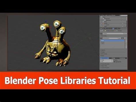 Blender Pose Libraries Tutorial YouTube Blender Tutorial Tutorial Creating Characters