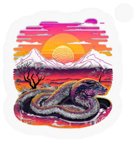 Python Lover Retro Aesthetic Ball Python Stickers Sold By Anjelica134 Sku 241805672 Printerval