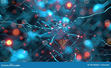 Illustration Neural Network Development Stock Illustration Illustration Of Brain Technology