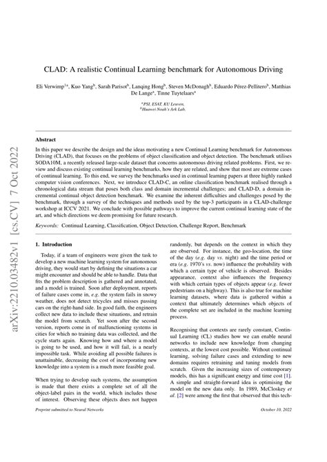 pdf clad a realistic continual learning benchmark for autonomous driving
