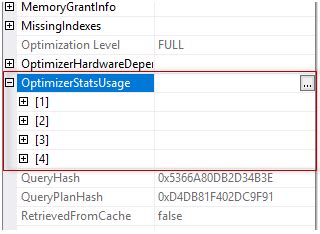 SQL Server 2017 Statistics To Compile A Query Plan