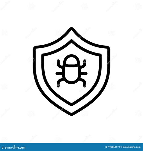 Shield Bug Cyber Attack Icon Simple Line Outline Vector Elements Of Hacks Icons For Ui And Ux