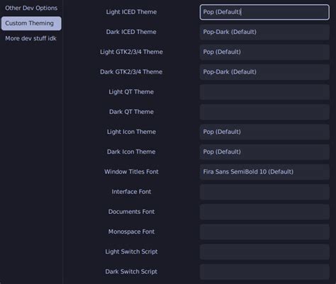 [suggestions feature requests] application theming libunity integration and other things