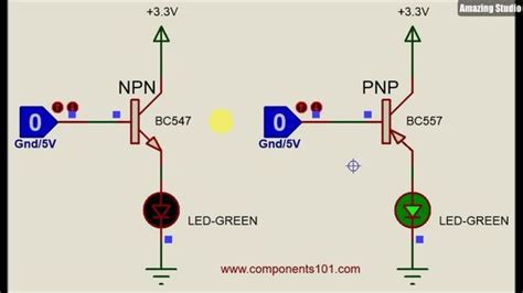 BC557 Transistor Working Circuit Simulation Basic Electronic Circuits Transistors