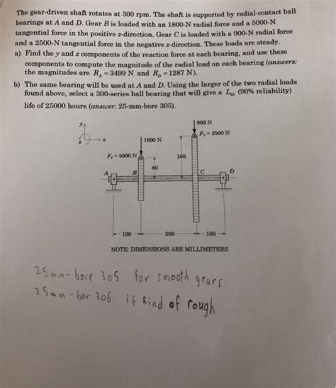 Solved The Gear Driven Shaft Rotates At 300 Rpm The Shaft Chegg Com