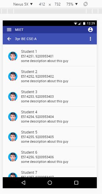 Css Angular Material List Design Stack Overflow