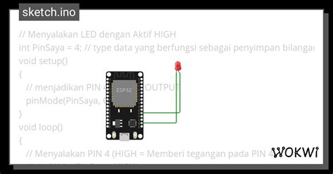 Led Copy Wokwi Esp32 Stm32 Arduino Simulator