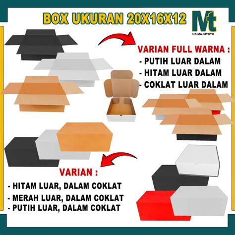 Jual Box X X Cm Kardus Kemasan Kardus Packaging Karton Polos Shopee Indonesia