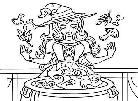 20 Witch Coloring Pages Free Printable Pdf And Online Coloring