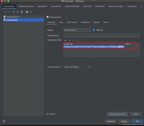 使用database Navigator插件进行连接sqlite报错invalid Or Incomplete Database