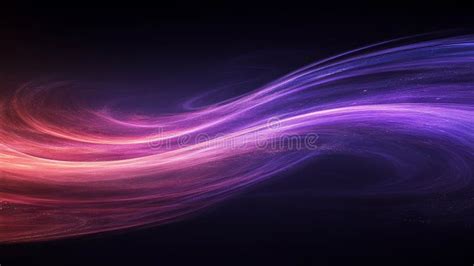 Abstract Colorful Light Waves On Dark Background Dynamic Energy Flow Concept Stock Image