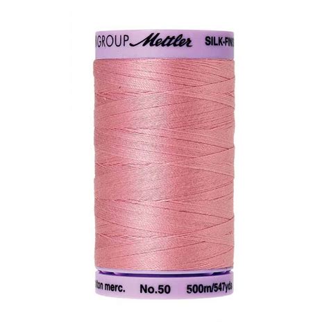 Mettler SILK-FINISH Cotton No.50 – 500 Meter – 1057 Rose Quartz | Das ...