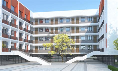 3d教学楼场景图片素材 正版创意图片402432175 摄图网