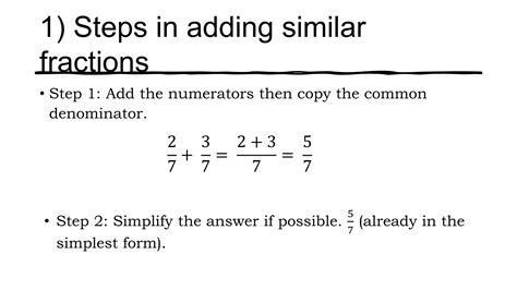 Addition Of Fractions And Mixed Numberspptx