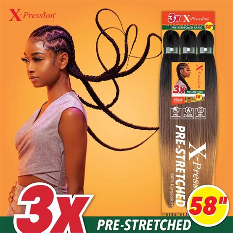 Sensationnel X Pression Prestretched Braiding Hair 3x Xpression 58