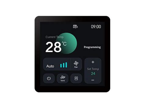 Smart Touchscreen Color Display Thermostat For Air Conditioning Wifi