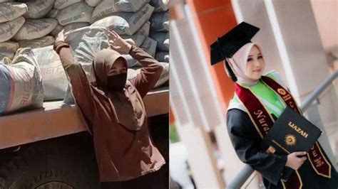 Dulu Viral Kuli Panggul Semen Kg Nasib Nur Aini Kini Lulus Kuliah Cita Cita Ingin Jadi