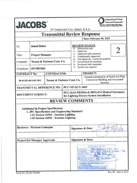 Pcc Qas Nesma E Mos 014 Rev 00 Lighting Fixture Pdf