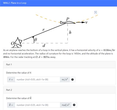 solved as an airplane reaches the bottom of a loop in the