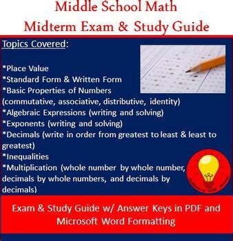 Middle Babe Science Midterm Study Guide By Facilitator Of Aha Moments