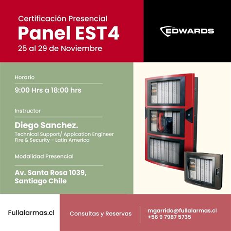 Certificación Panel Est4 🔥 Importadora Full Alarms Ltda