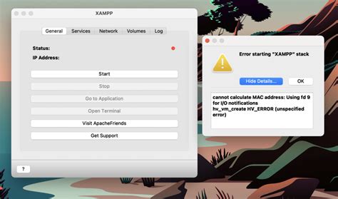 Error Starting Xampp Stack Çözümü