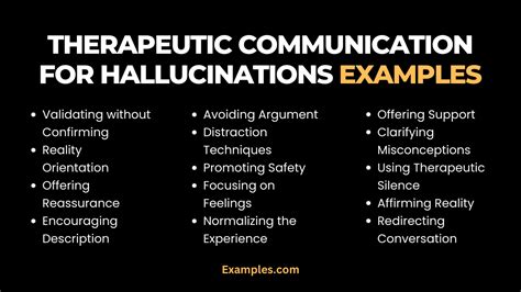 14+ Therapeutic Communication for Hallucinations Examples