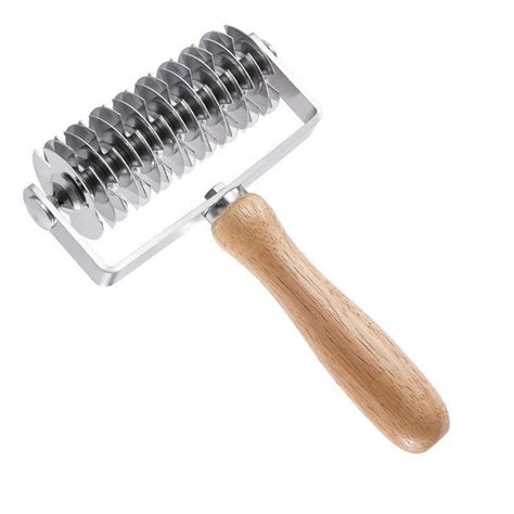 Dough Lattice Roller Cutter Stainless Steel Pastry Roller Cutter Baking Tool
