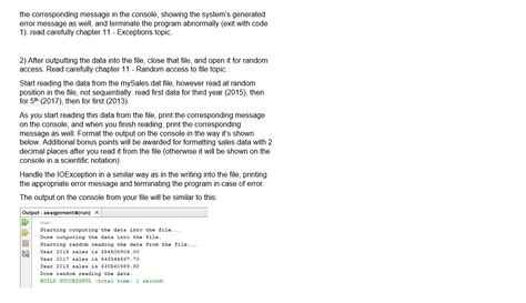 Solved You Will Create A Java Program That Writes Sales Data