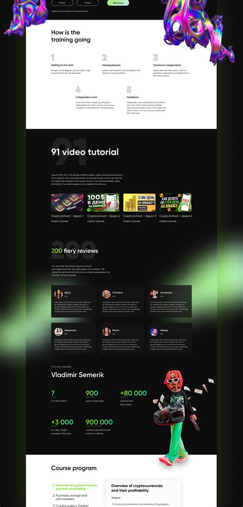 crypto course concept on behance