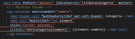 Nodejs Angular Propiedad No Conocida En Table De Angular Material