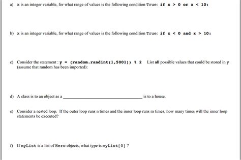 Solved X Is An Integer Variable For What Range Of Values Is Chegg Com