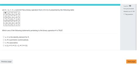 Solved Question 10 Let A={ ,⋄,x,∙} and let \# be a binary | Chegg.com