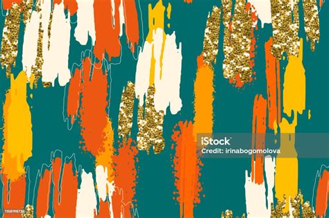 벡터에서 현대 추상적 인 창조적 인 원활한 패턴 기하학적 모양과 얼룩현대 추상 콜라주 종이 커버 직물 인테리어 장식 등을위한 이국적인 디자인 0명에 대한 스톡 벡터 아트 및