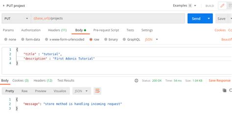 Handling Put Request In Adonisjs Part 1