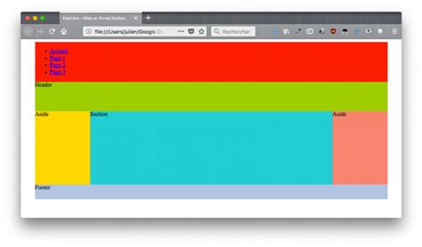 Flexbox Mise En Forme Dune Page 2 Css13 Web Formation