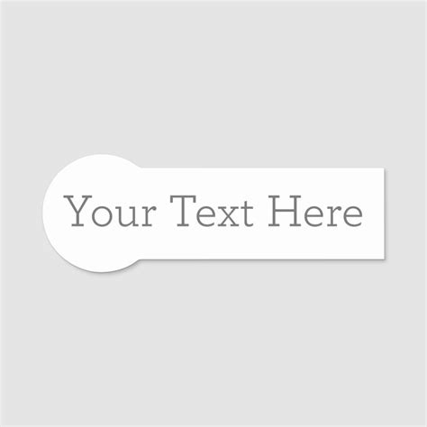 create your own 3 75 x 1 25 shaped name tag zazzle name tag