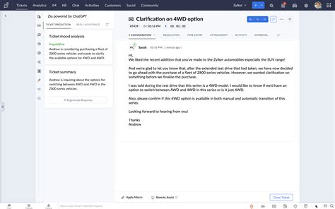 Announcing Zohos Integration With Openai