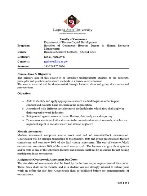2024 cobm 2203 research methods course outline pdf methodology