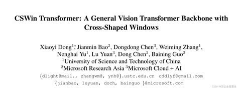 Cswin Transformer A General Vision Transformer Backbone With Cross