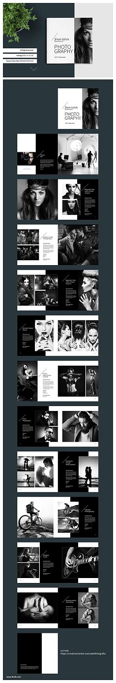 画册 花瓣网陪你做生活的设计师 摄影作品展示杂志画册模板